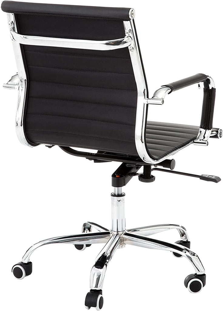 Matrix black lb chair - mid back desk chair - multiwood