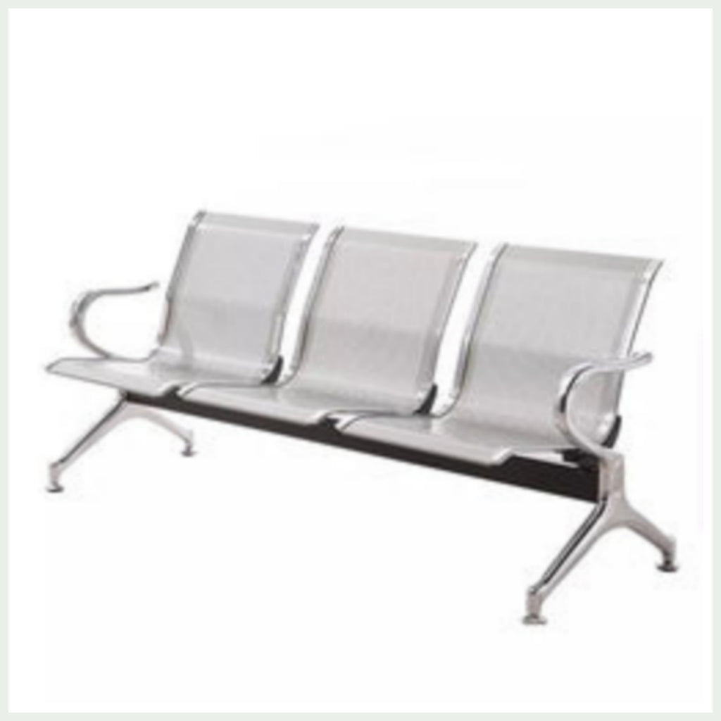 3 seated visitor chair - buy steel visitor chair - multiwood