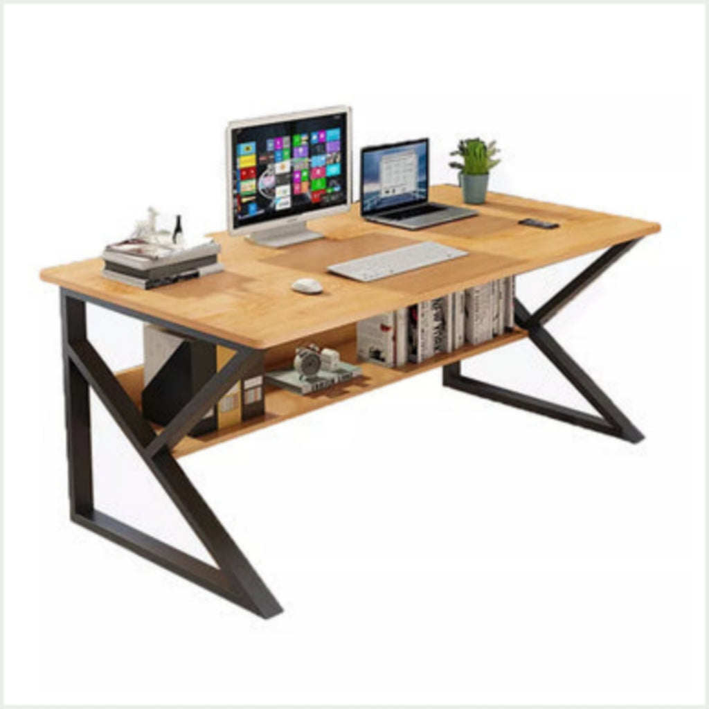 Meander corner study table - home desktop table - multiwood