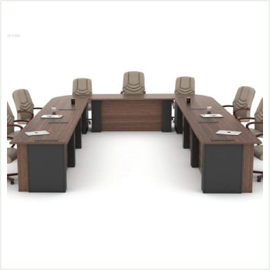 U-shaped conference table - large conference table - multiwood